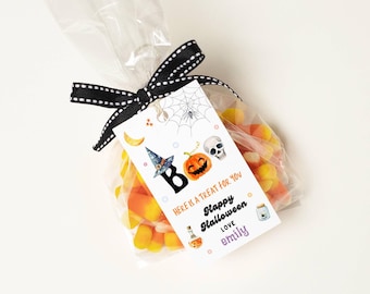 Printable Halloween Favor Tags, Boo Gift Tags, Trick or Treat Favor ...