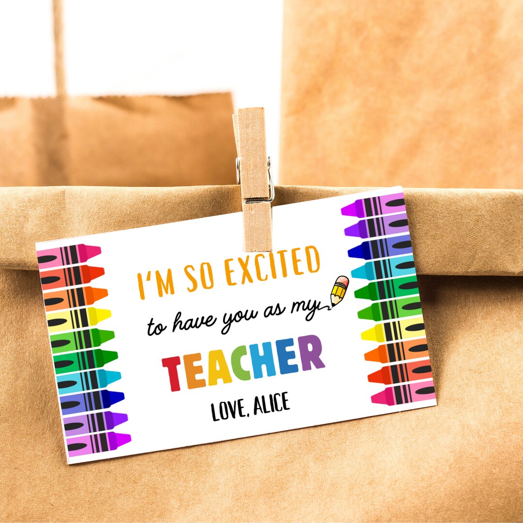 EDITABLE Back to School Teacher Gift Tag, Teacher Appreciation Week ...