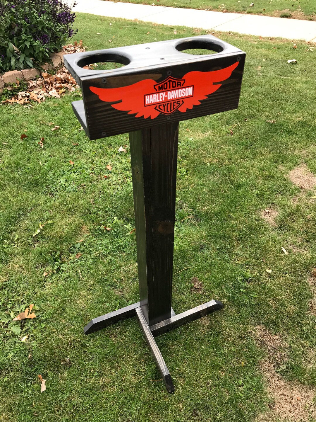 Cornhole Drink Stand: Custom Lawn Game Companion - Etsy