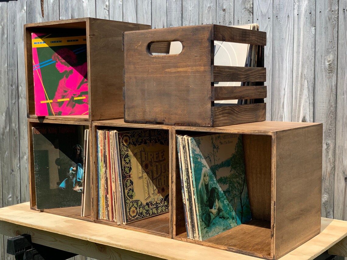 Vinyl Record Stackable Storage Cubes - Etsy
