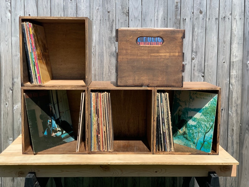 Vinyl Record Stackable Storage Cubes - Etsy