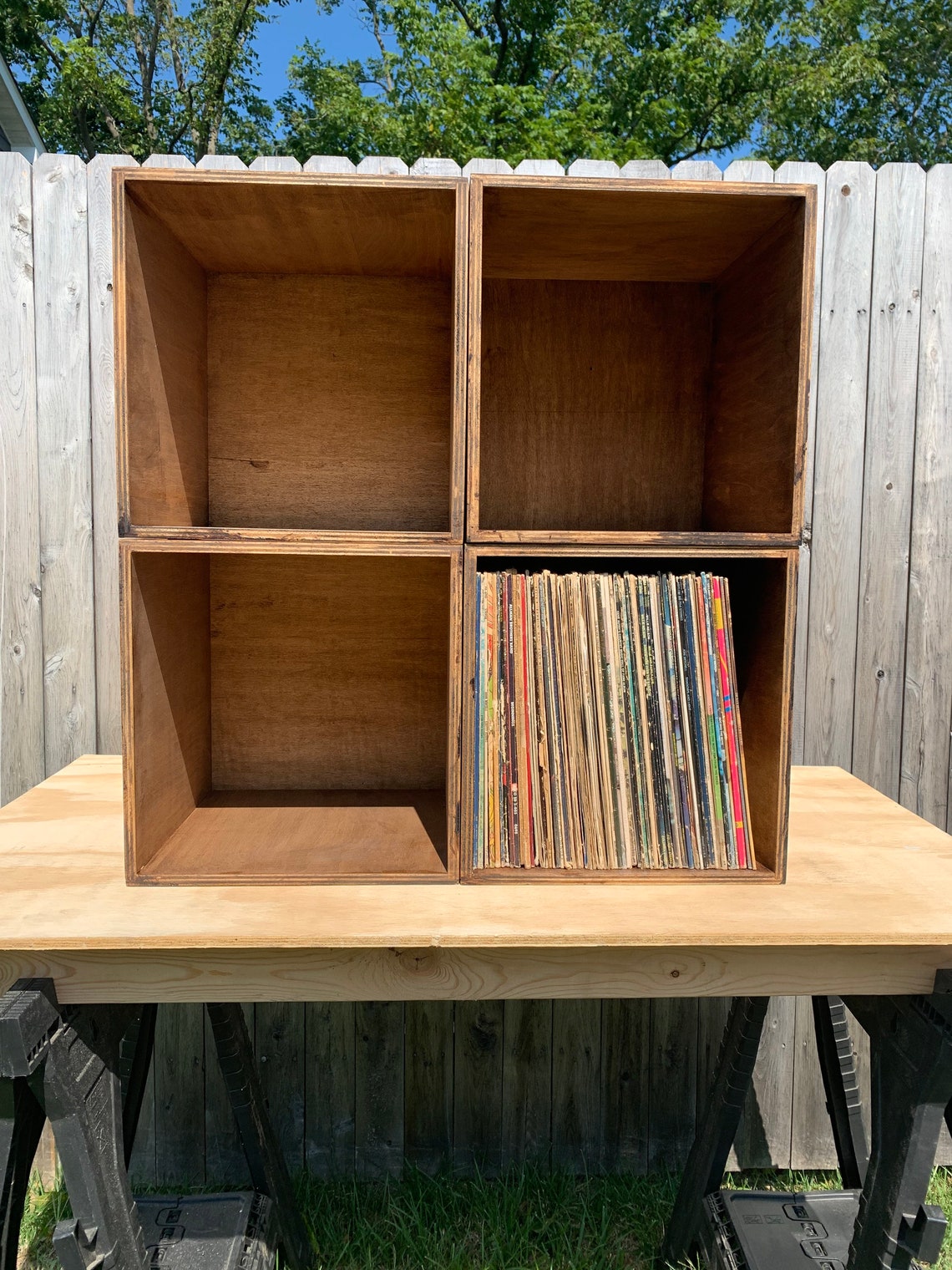 Vinyl Record Stackable Storage Cubes - Etsy