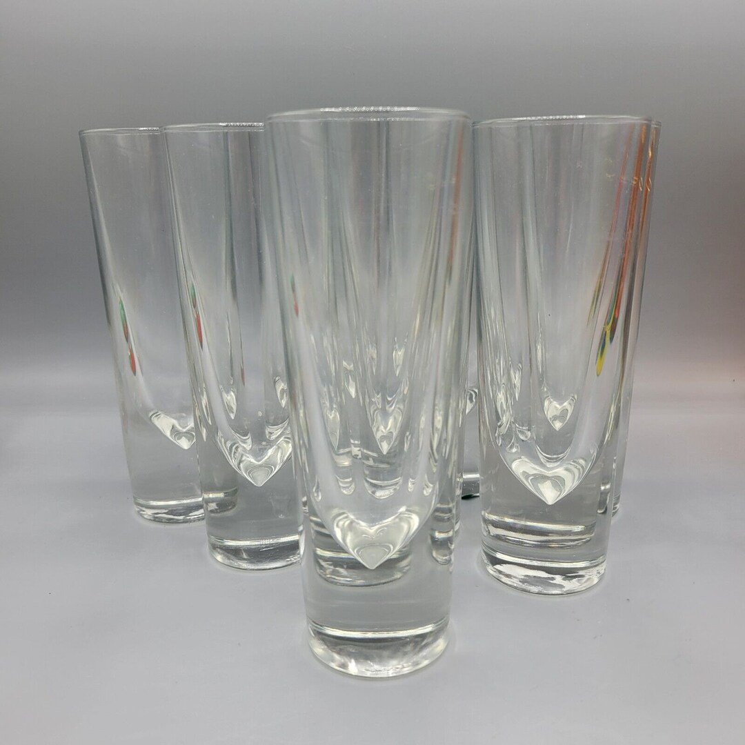 Murano Italy Carlo Moretti 1980s Weighted Bullet Glasses 8 - Etsy