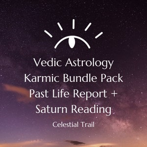Vedic Astrology Karmic Bundle Pack Past Life Report Saturn Reading - Etsy