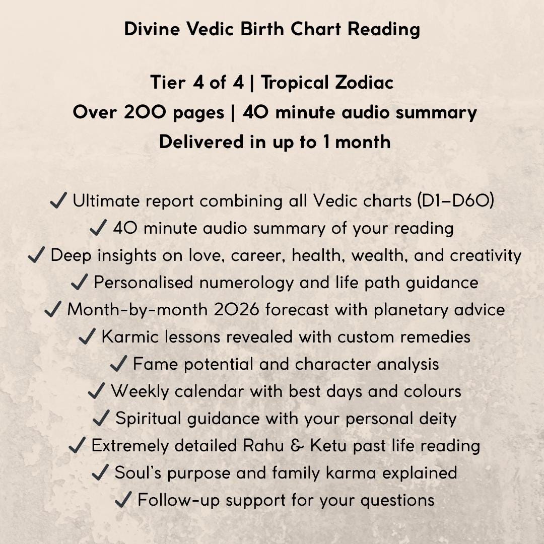 Vedic Astrology Divine Consultation Ultimate Reading All Divisional ...