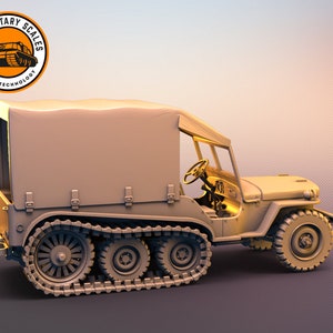 Jeep Willys Tracked American Military Scales Ww2 Vehicle Half-tracked ...