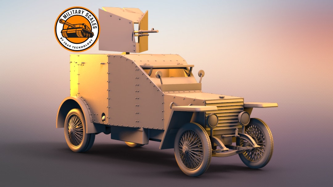 Peugeot 1918 French Military Scales Ww1 Vehicle Armored - Etsy