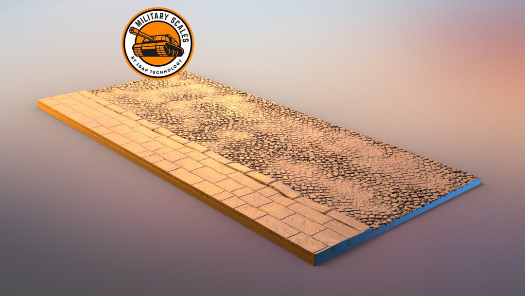 Sidewalk War Military Scales Footpath Gravel Stone Road - Etsy