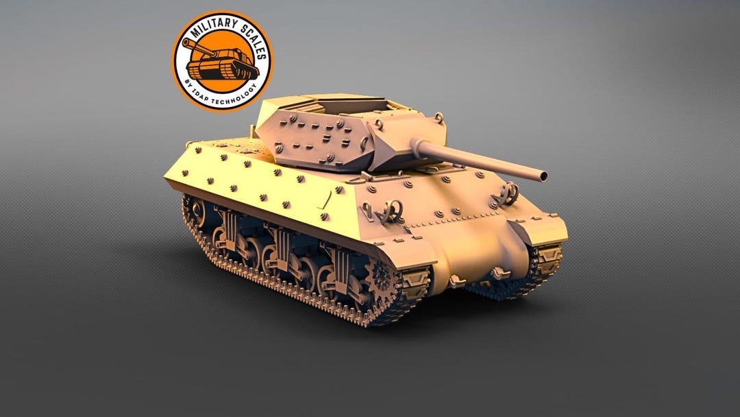 M10 Wolverine - WW2 American Tank Destroyer 3D Printed Scale Model ...