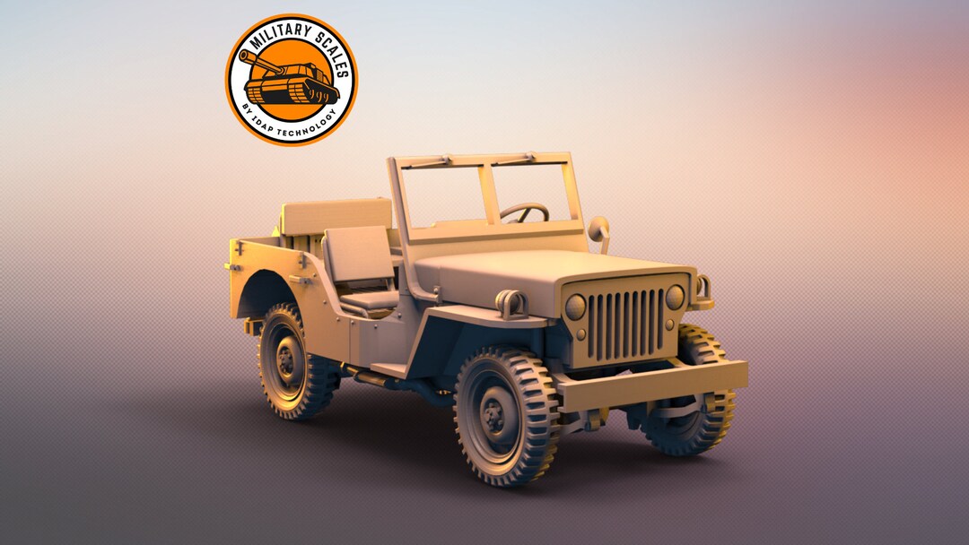 Jeep Willys MB American Military Scales Ww2 Utility Vehicle Rail Towing ...