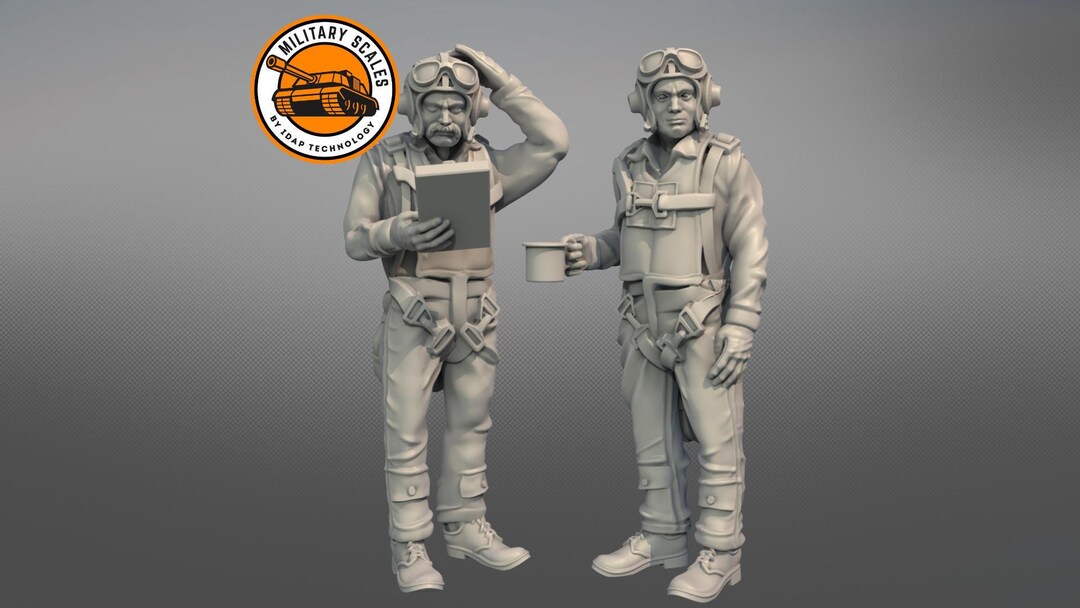 1:35 US Navy Pilots WWII #4 - Resin Casting Naval Aviators Aircraft ...