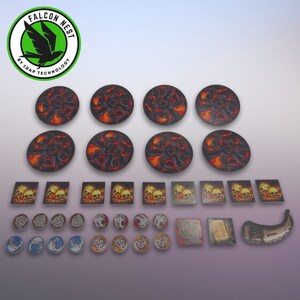 Plastic Tokens for Blood Rage Custom Board Games Tabletop Games ...
