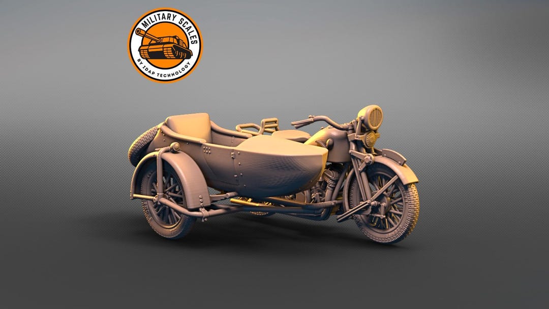 Sokół CWS M111 1000 with side car - polish military scales ww2 vehicle ...