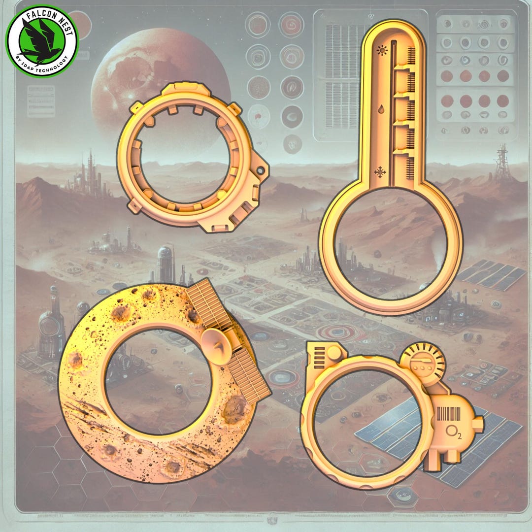 4 Indicator Markers for Terraforming Mars - Game Markers Custom ...