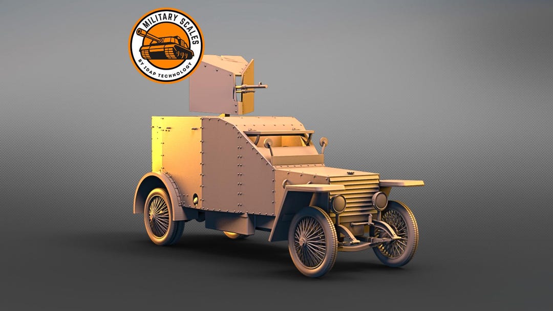 Peugeot 1918 - French Military Scales Ww1 Vehicle Armored Off-road ...