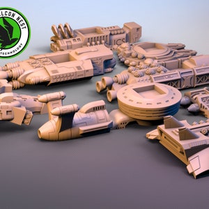 8 Space Ships for Terraforming Mars Custom Board Games Tabletop Games ...