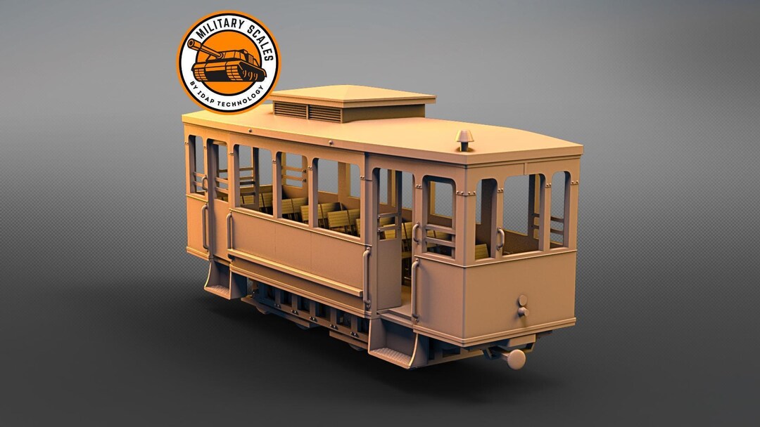 Belgian Street Tram WW2 - Historical Public Transport Vehicle 3D ...