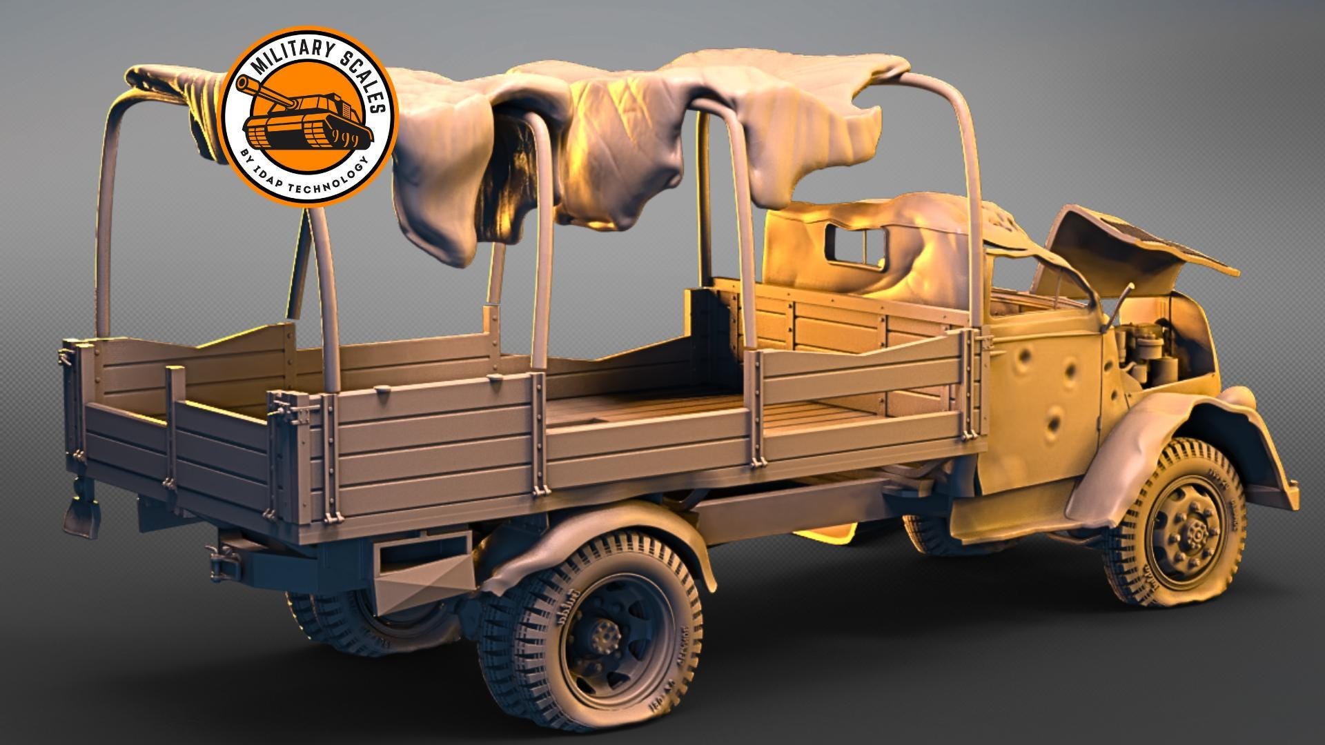 Opel Blitz 4x4 With Tarpaulin Destroyed - Destroyed Military Transport ...