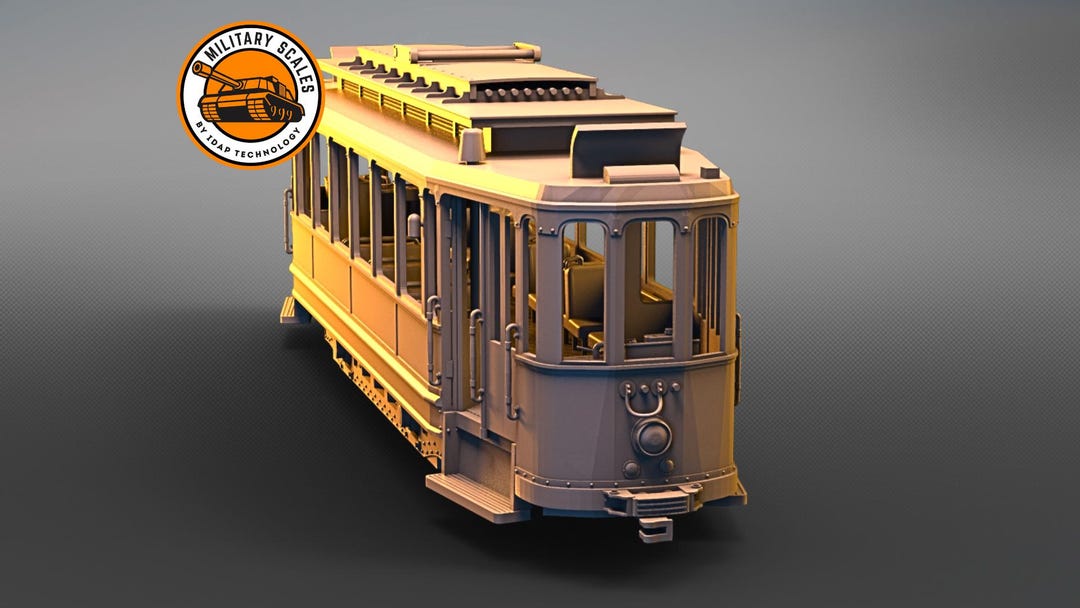 WWII Street Tram Berlin German Military Scales Ww2 Vehicle Public ...