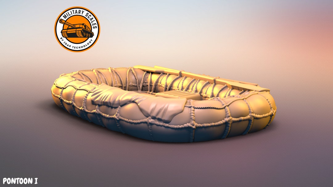 Pontoon War Military Scales Ww2 Accessories Inflatable Boat - Etsy