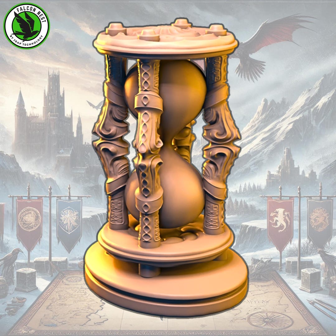 Hourglass Token for Game of Thrones - Time Marker Custom Miniature Game ...