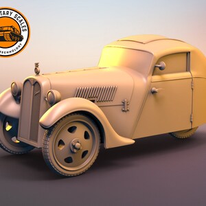 Framo Stromer German Military Scales Ww2 Vehicle Tricycle Car Modeling Hobby 1/30 1/35 1/48 1/56 ...