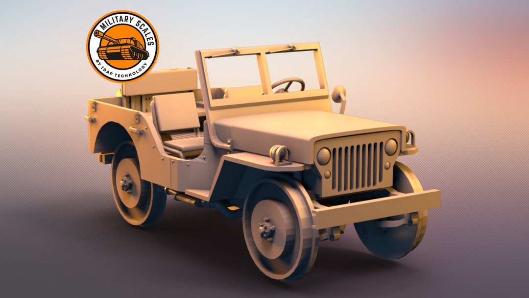 Jeep Willys Rail Tractor American Military Scales Ww2 - Etsy