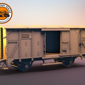 G10 Waggon German Military Scales Ww1 Interwar Wagon Railway Modeling ...