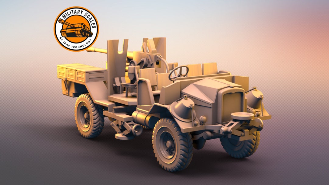 Morris C9/B Bofors Truck British Military Scales Ww2 Vehicle - Etsy