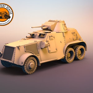 Landsverk M38 Swedish Military Scales Interwar Ww2 L-180 Armored Car ...