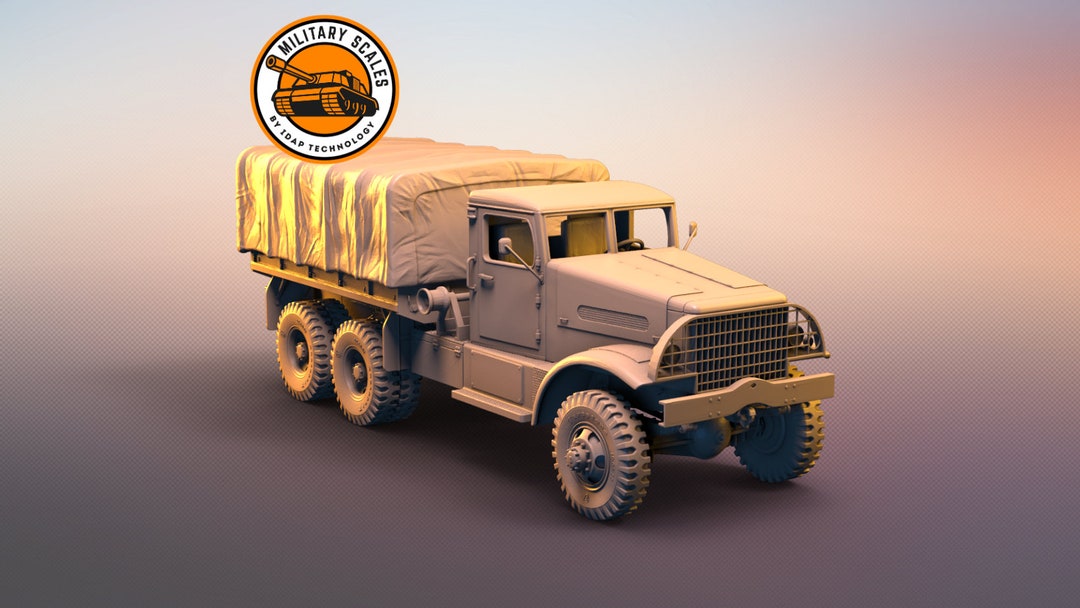 Corbitt White 666 6x6 Cargo Truck Metal Top, Metal Box American ...