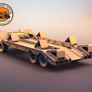 Rogers Tank Transporter Trailer American Military Scales Ww2 Transport ...