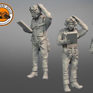1:35 US Navy Pilots WWII #4 - Resin Casting Naval Aviators Aircraft ...