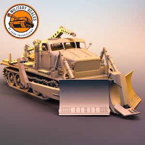 Russian BAT-M Soviet Military Scales Cold War Vehicle Heavy Tracked ...