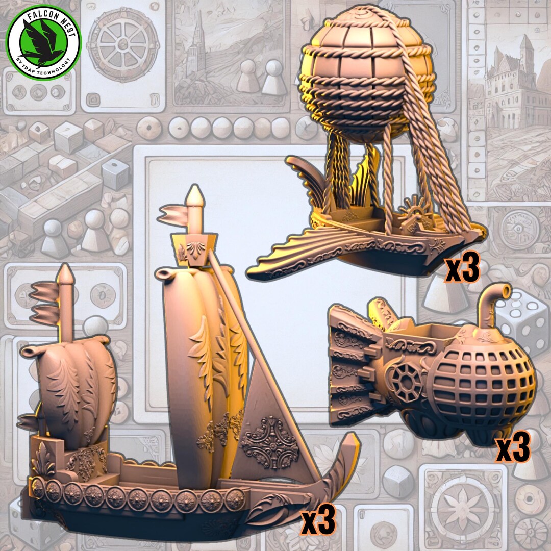 Vessels for Feudum - Medieval Ships Custom Miniatures Fleet Boardgame ...