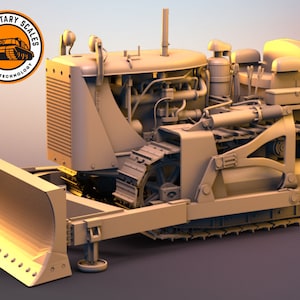 U.S. Army Bulldozer D7 USA Military Scales Tracked Vehicle Ww2 ...