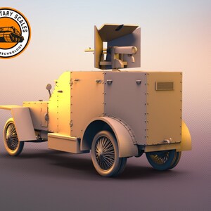 Peugeot 1918 French Military Scales Ww1 Vehicle Armored Off-road Patrol ...