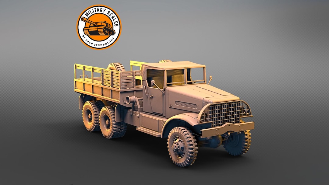 Corbitt White 666 6x6 Cargo Truck Soft Top, Metal Box American Military ...