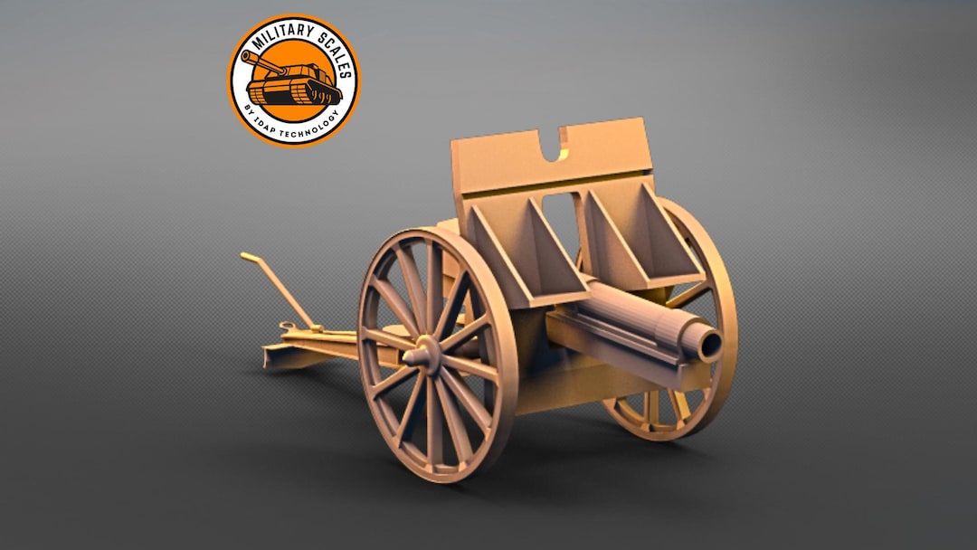 Prussian Field Cannon Type 77 Mm FK 96 - Germany Military Scales Weapon ...