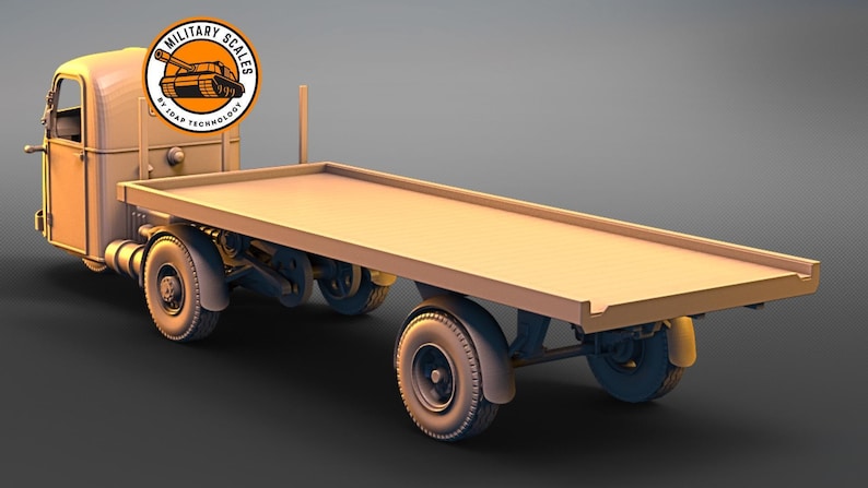 Scammell Scarab With Trailer - British Vintage Truck 3D Printed Scale ...