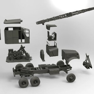 White 666 Quickway Crane - American Military Scales Ww2 Vehicle Heavy ...