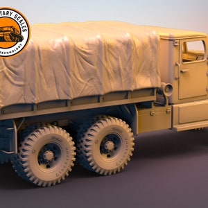 Corbitt White 666 6x6 Cargo Truck Metal Top, Metal Box American ...