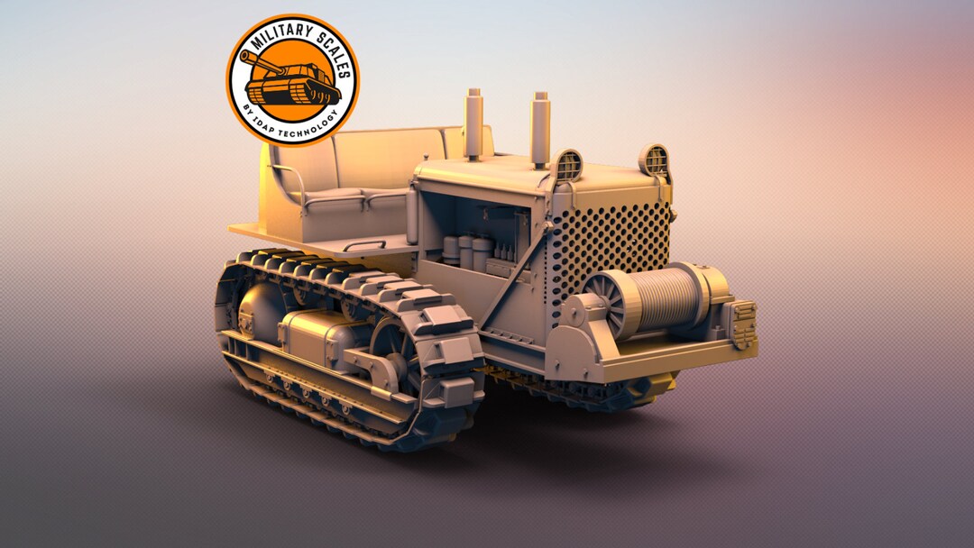 Heavy Tractor M1 International Harvester TD-18 USA Military Scales Ww2 ...