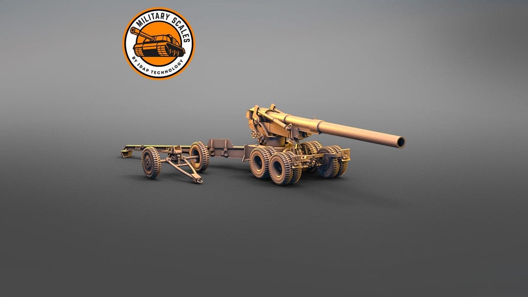 Long Tom 155 Mm - American Military Scales Ww2 Heavy Cannon Howitzer ...