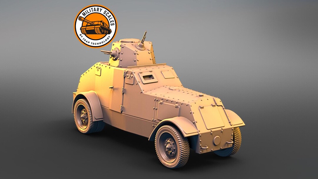 Armored Car Ursus Wz. 29 - Polish WW2 Military Vehicle 3D Printed Scale ...