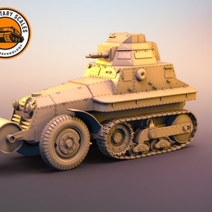 AMC Schneider P-16 French Military Scales Ww2 Interwar Vehicle Semi ...