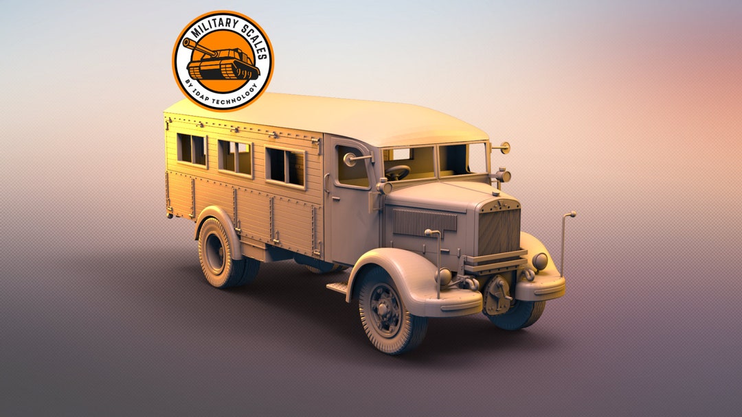 Lancia 3ro Bus Italian Military Scales Ww2 Interwar Transport Vehicle ...