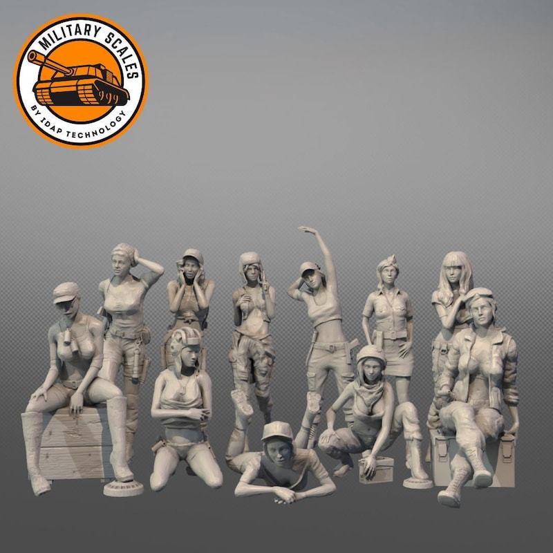 1/35 Resin Female Figure - Etsy UK