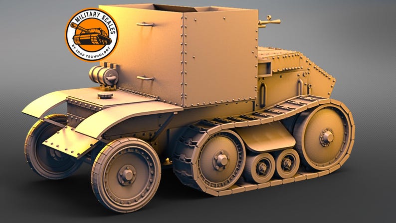 Morris Martel - British Military Scales Interwar Vehicle Tankette ...