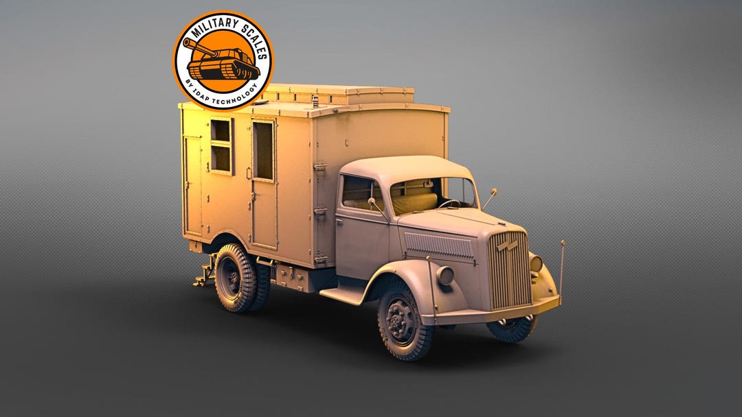 Opel Blitz 4x4 Ambulance - German Military Scales Ww2 Vehicle Off-road ...